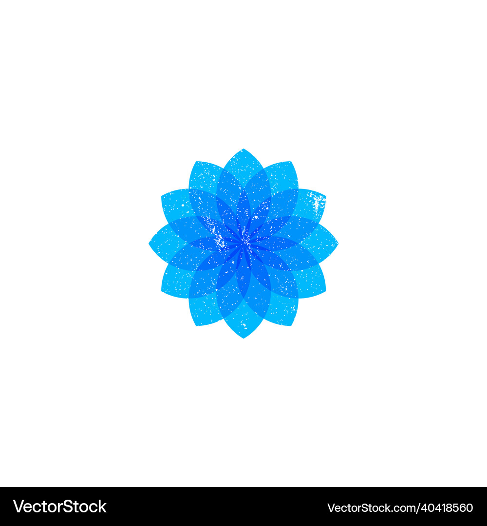 Blue Lotus Flower Logo Purple Lotus Flower 3D Logo — Stock Photo
