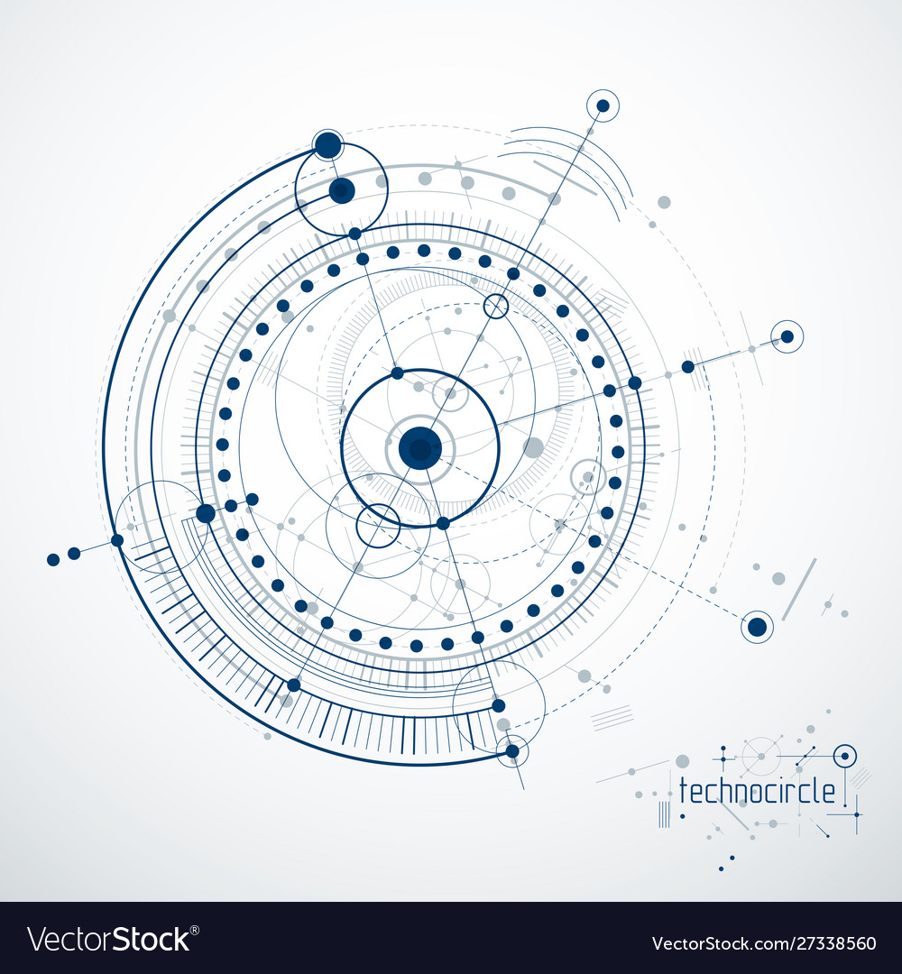 Engineering technological wallpaper made Vector Image