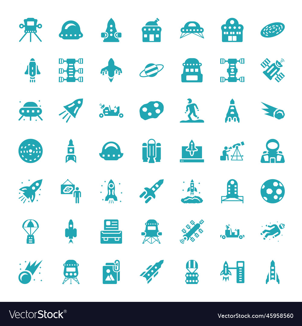 Rocket icons Royalty Free Vector Image - VectorStock
