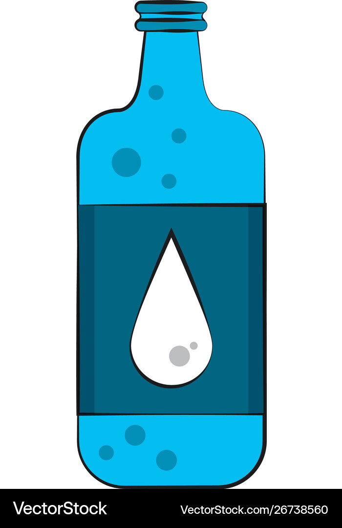 Water liquid beverage drink cartoon Royalty Free Vector