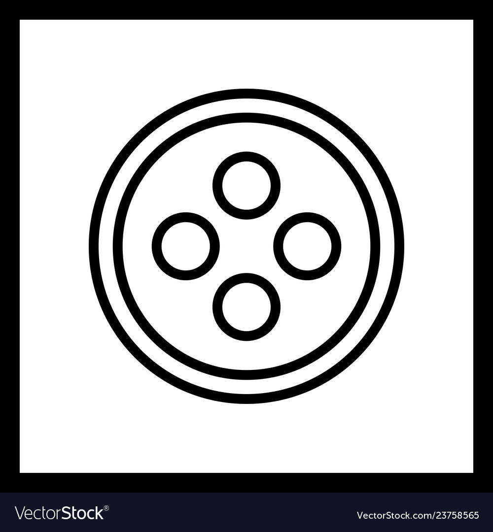 Button icon Royalty Free Vector Image - VectorStock