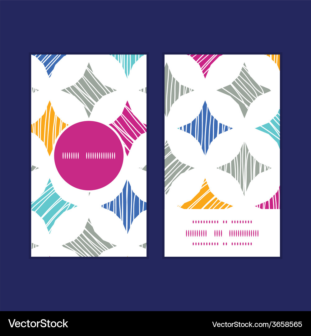 Colorful marble textured tiles vertical round Vector Image