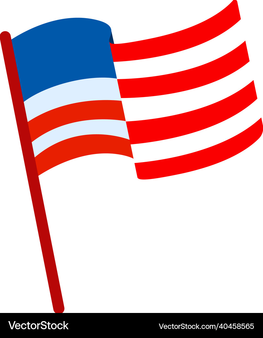 National flag cartoon decoration Royalty Free Vector Image