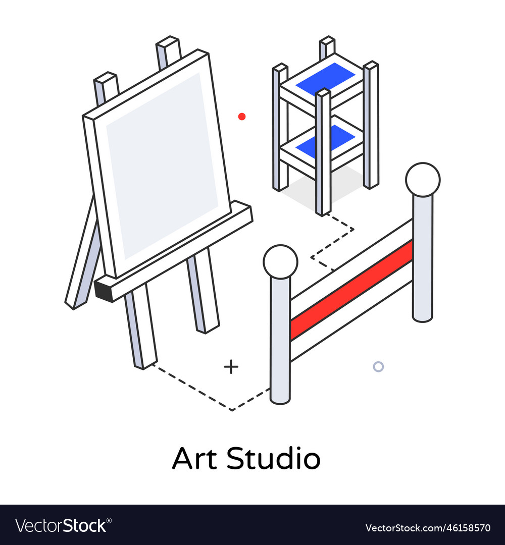 Art studio Royalty Free Vector Image - VectorStock