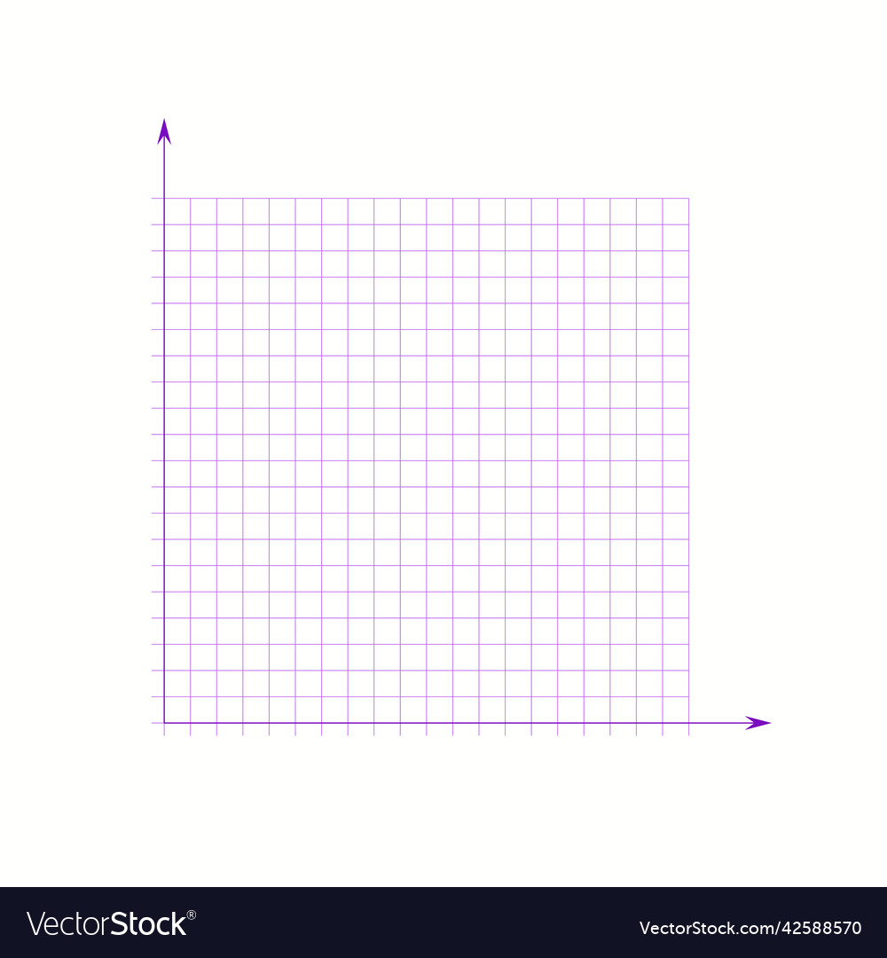 Grid Paper Mathematical Graph Cartesian Royalty Free Vector