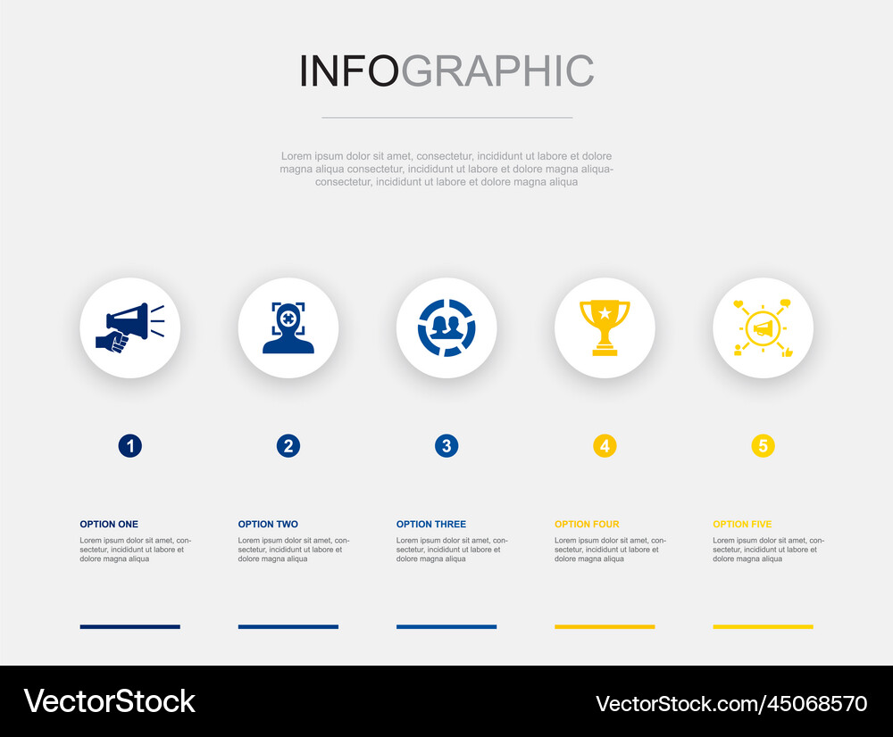 Promotion focus demographics achievement Vector Image