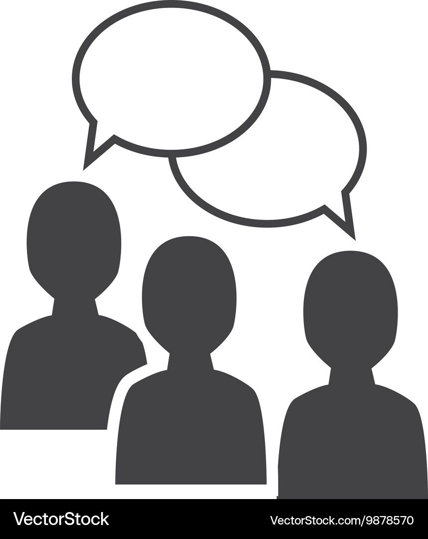 Teamwork meeting pictograph icon Royalty Free Vector Image