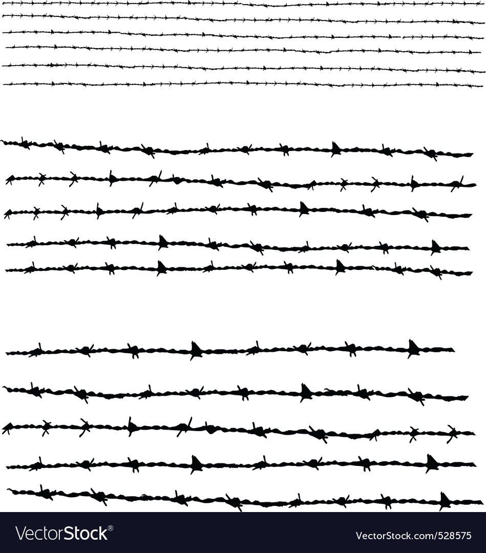 Barbed wire Royalty Free Vector Image - VectorStock