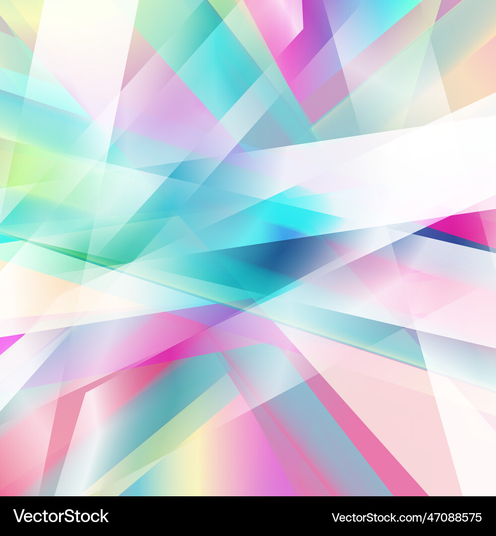 Holographic glossy stripes geometric abstract Vector Image