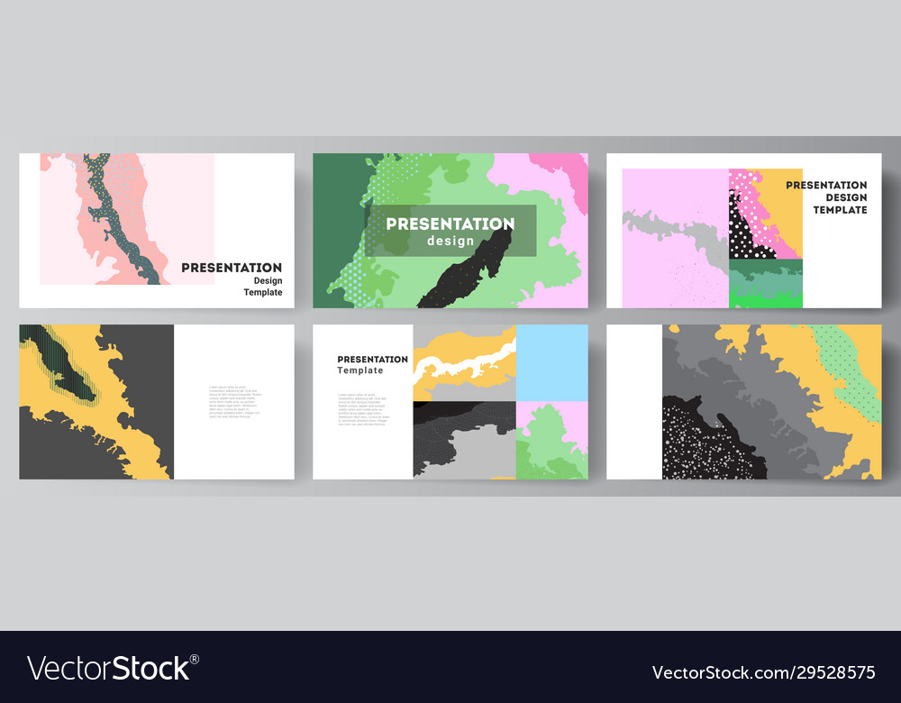 Layout presentation slides design Royalty Free Vector Image
