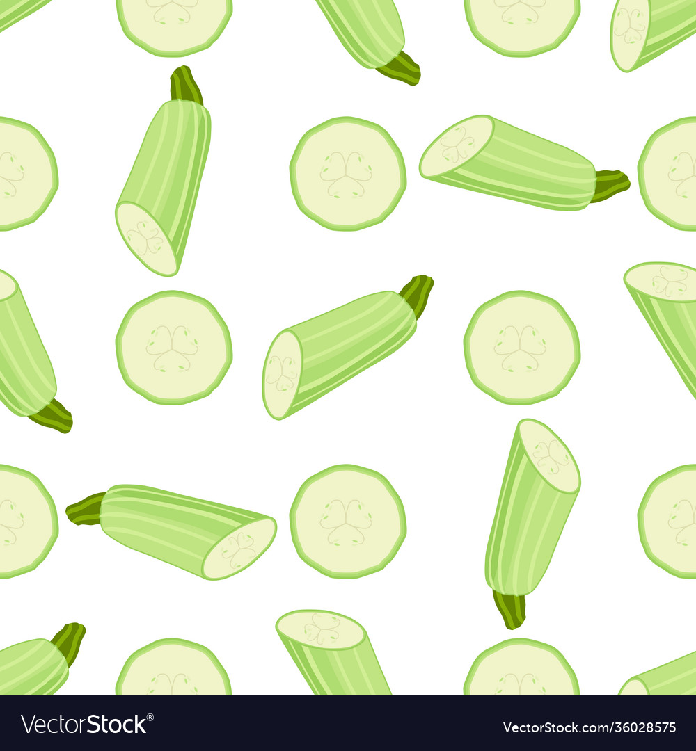 On theme bright pattern zucchini Royalty Free Vector Image