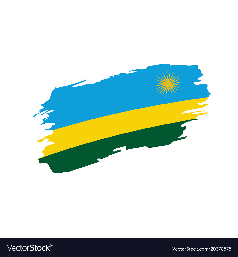 Rwanda flag Royalty Free Vector Image - VectorStock