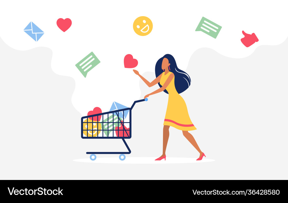Customer feedback on shop products and store Vector Image