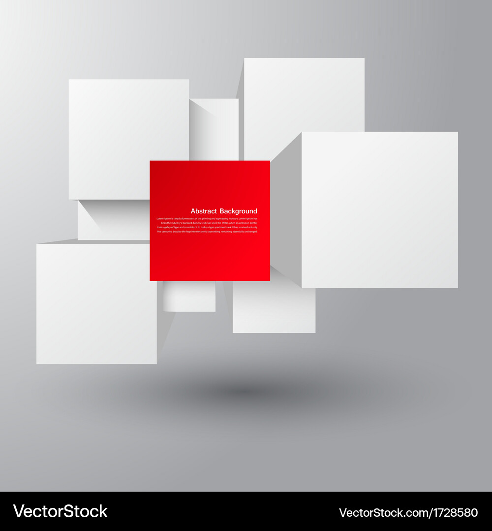 Modern 3D Geometric Background Royalty Free Vector Image