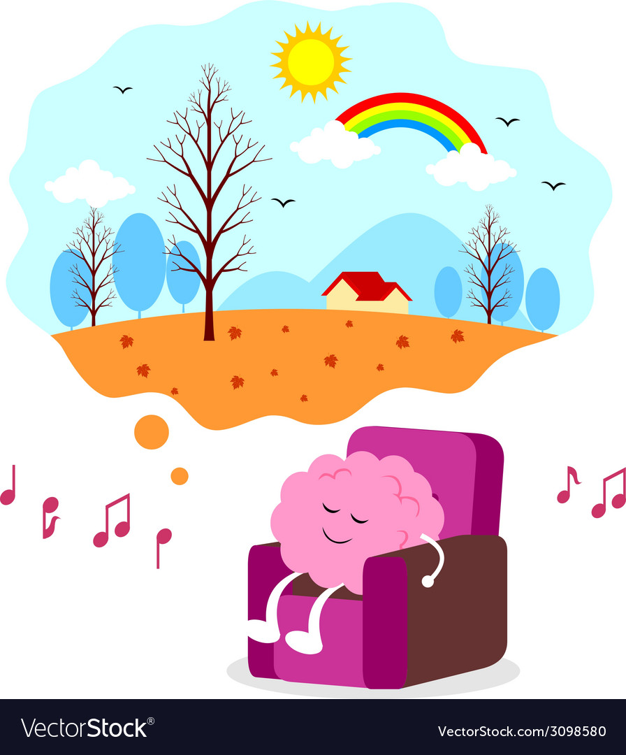 Refreshing the brain Royalty Free Vector Image