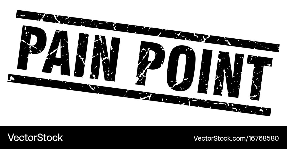 Square grunge black pain point stamp Royalty Free Vector