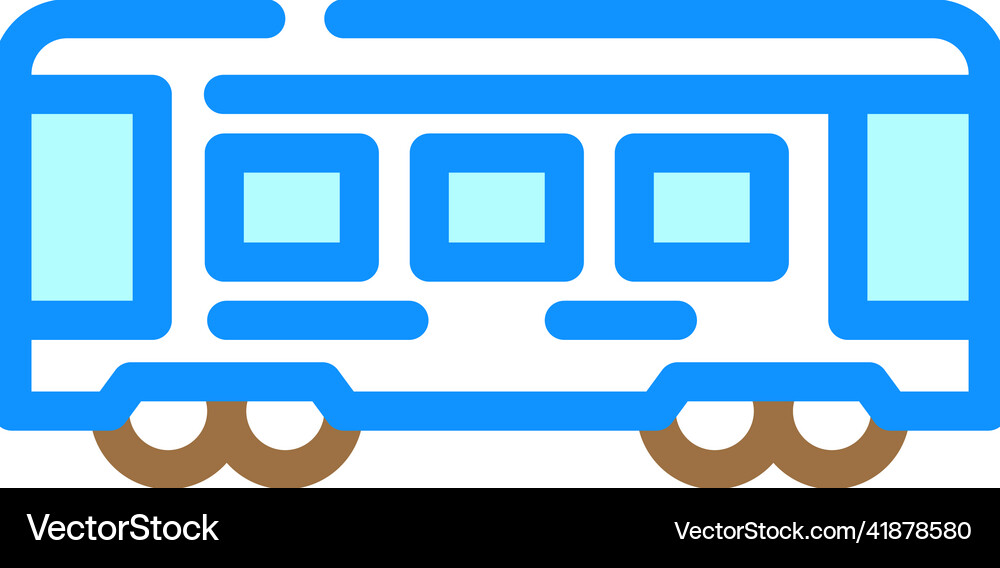Train railway transport color icon Royalty Free Vector Image