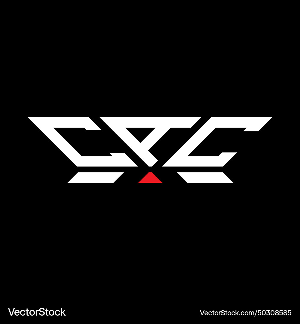 Cac letter logo design simple and modern Vector Image