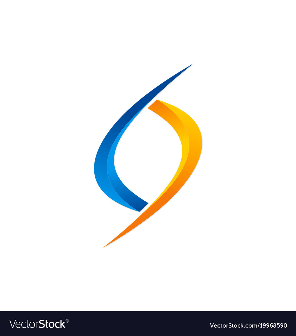 Circle infinity logo Royalty Free Vector Image