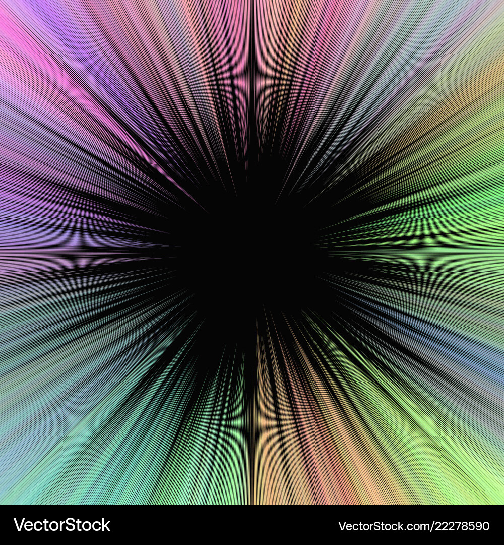 Colorful geometrical abstract ray burst Royalty Free Vector