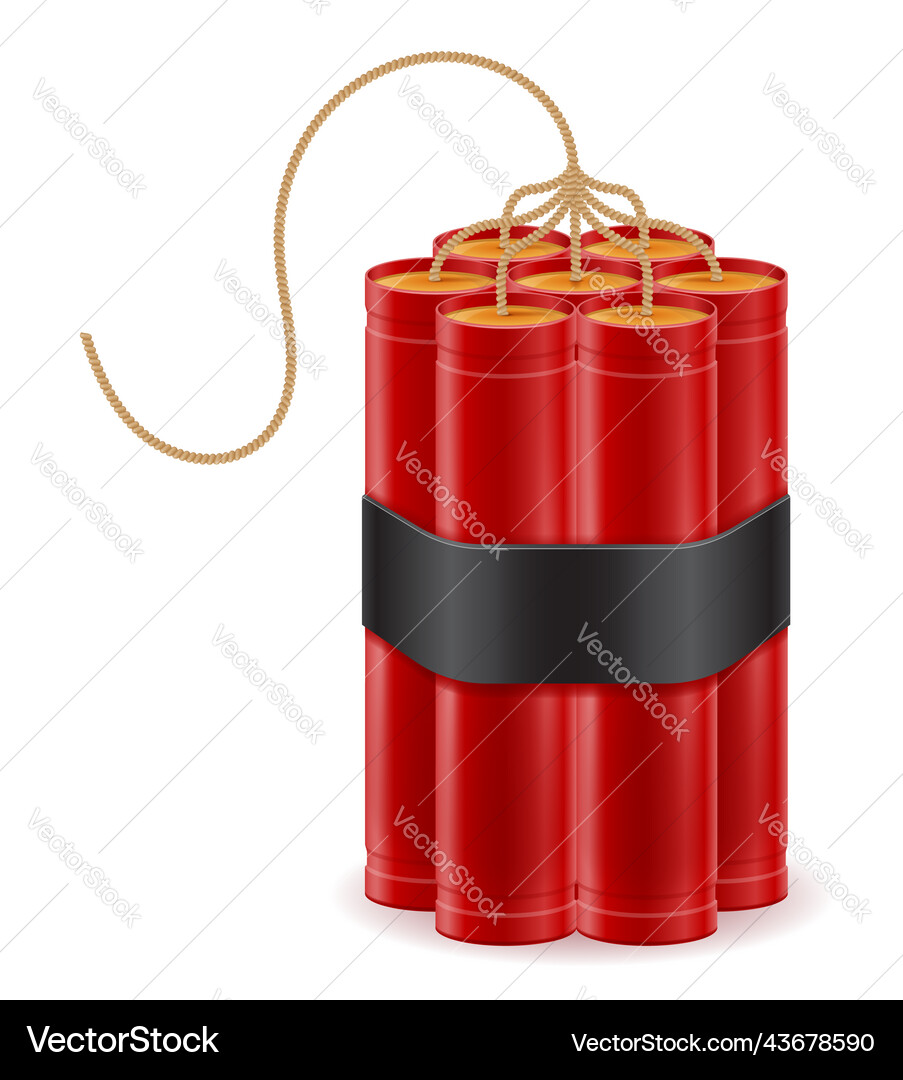 Dynamite Stick With Fuse