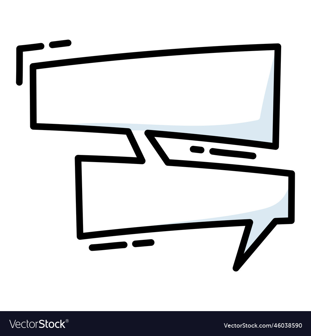 Isolated empty comic speech bubble Royalty Free Vector Image