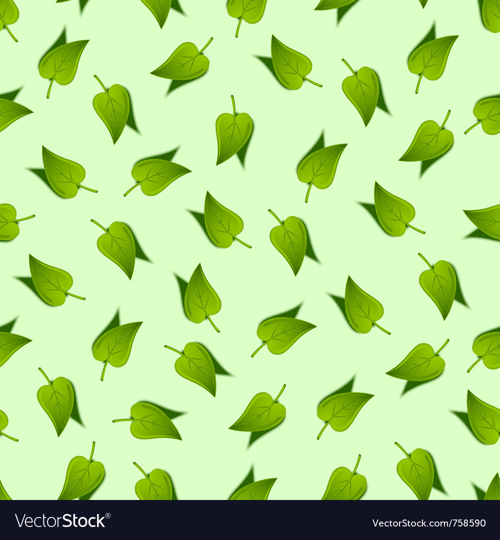 Seamless leaf pattern Royalty Free Vector Image