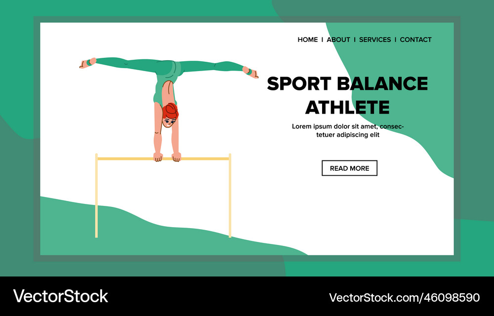 Sport balance athlete Royalty Free Vector Image