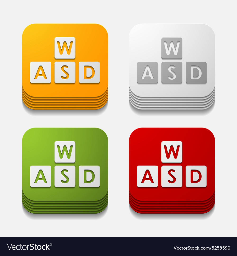 Square button keypad Royalty Free Vector Image