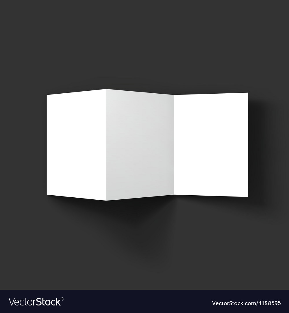 Blank trifold paper brochure mockup Royalty Free Vector Blank trifold paper brochure mockup Royalty Free Vector