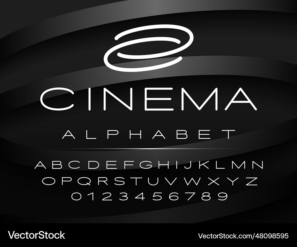 Design font for logo titles Royalty Free Vector Image