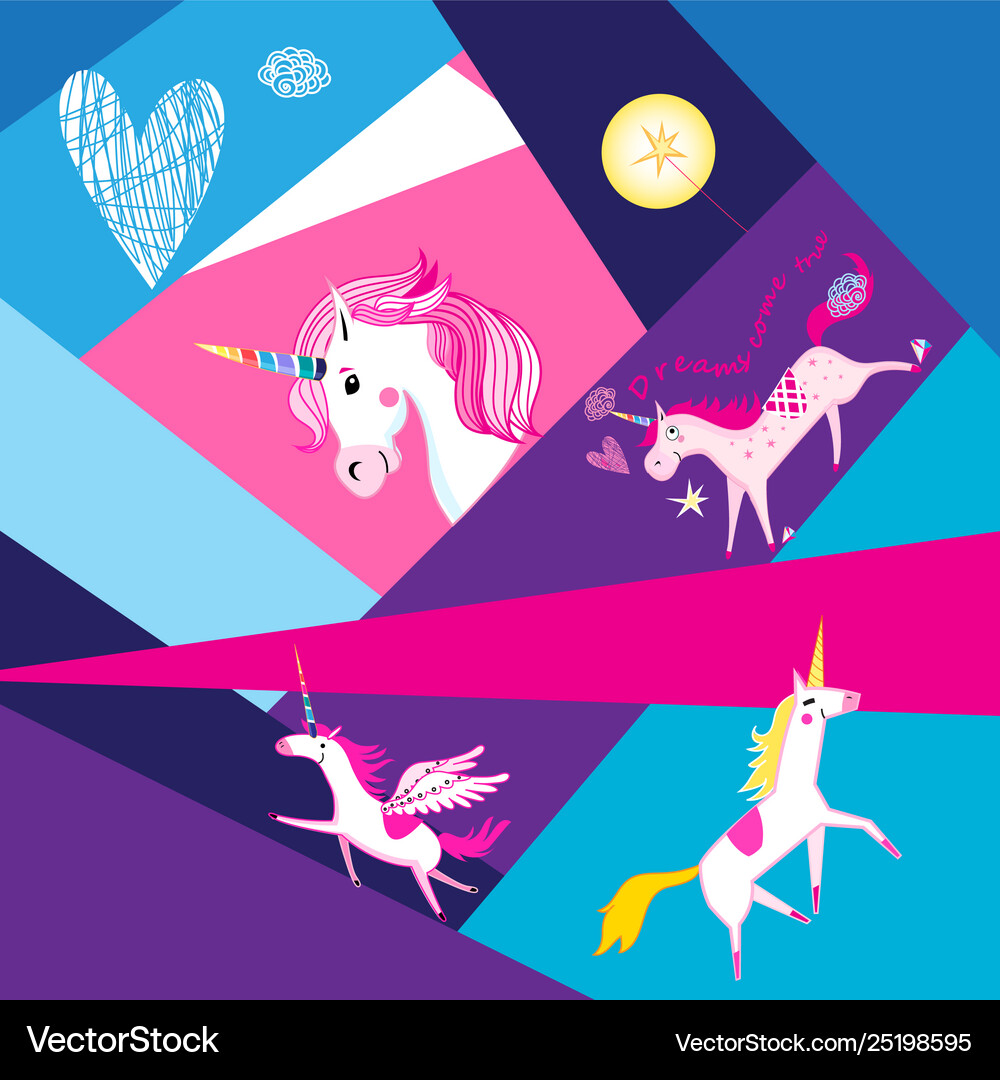 Festive abstract background with fairy tale Vector Image