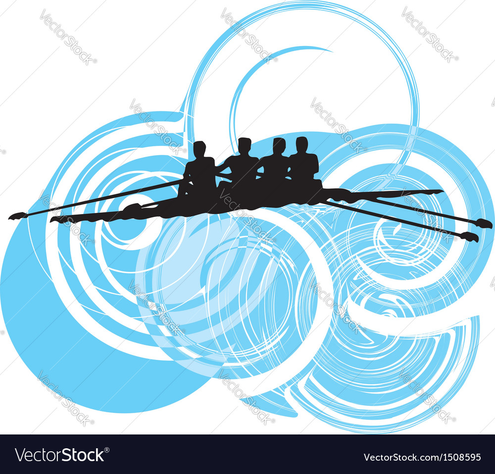 Rowing Royalty Free Vector Image - VectorStock
