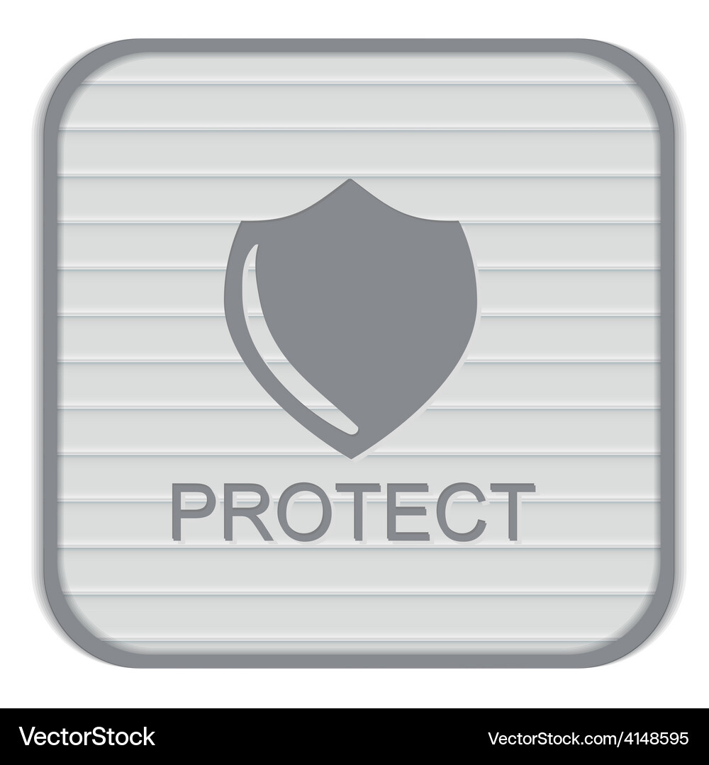 Shield a symbol of protection Royalty Free Vector Image