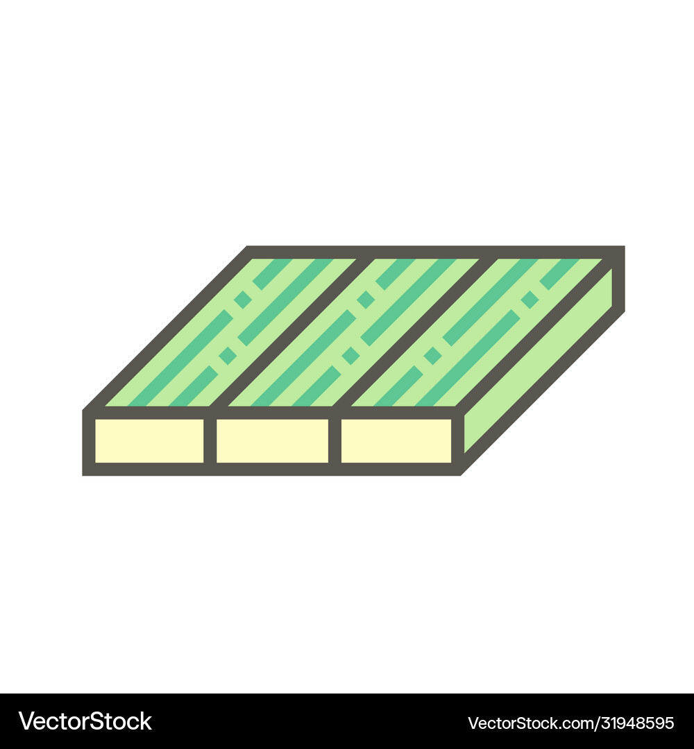 Wood floor and material icon design on white Vector Image