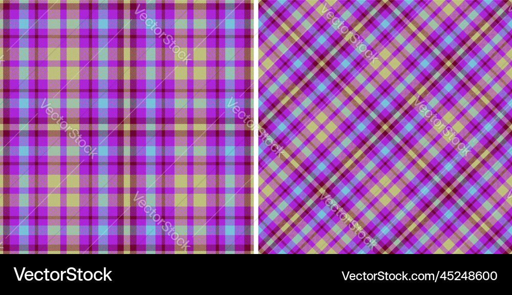 Background check seamless fabric tartan textile Vector Image