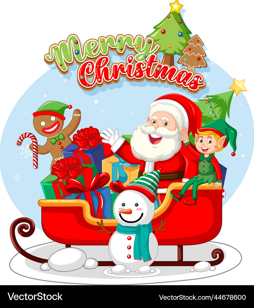 Cute christmas characters icon isolated Royalty Free Vector