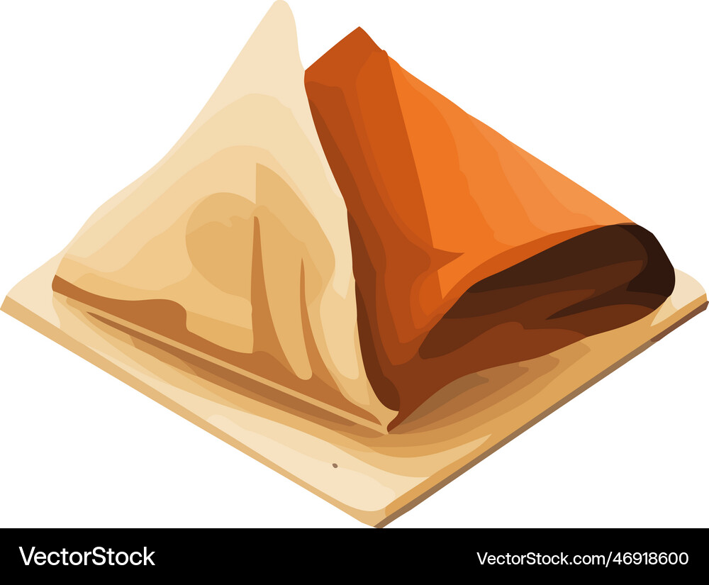 Elegant and brown napkin Royalty Free Vector Image