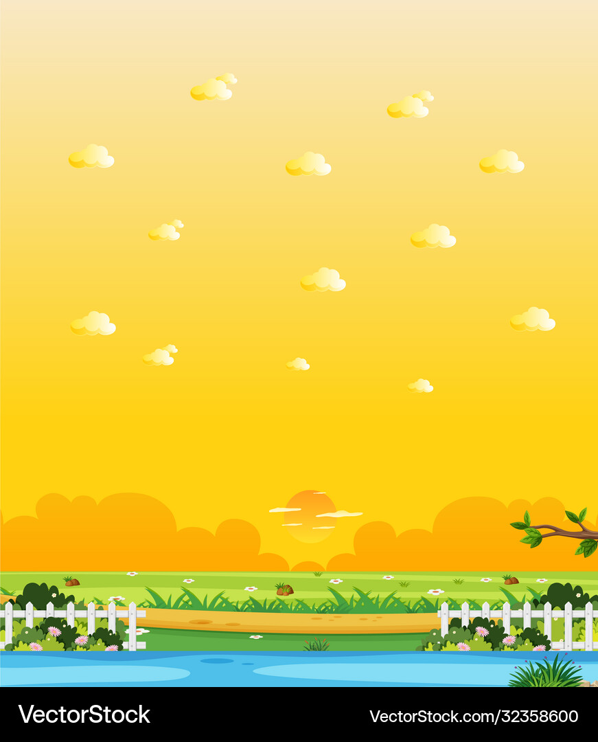 Vertical nature scene or landscape countryside Vector Image
