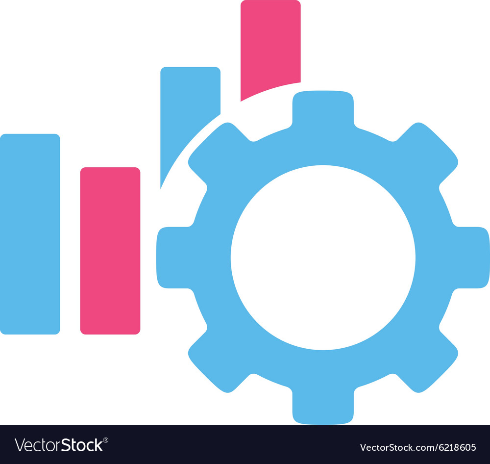 Development chart icon Royalty Free Vector Image
