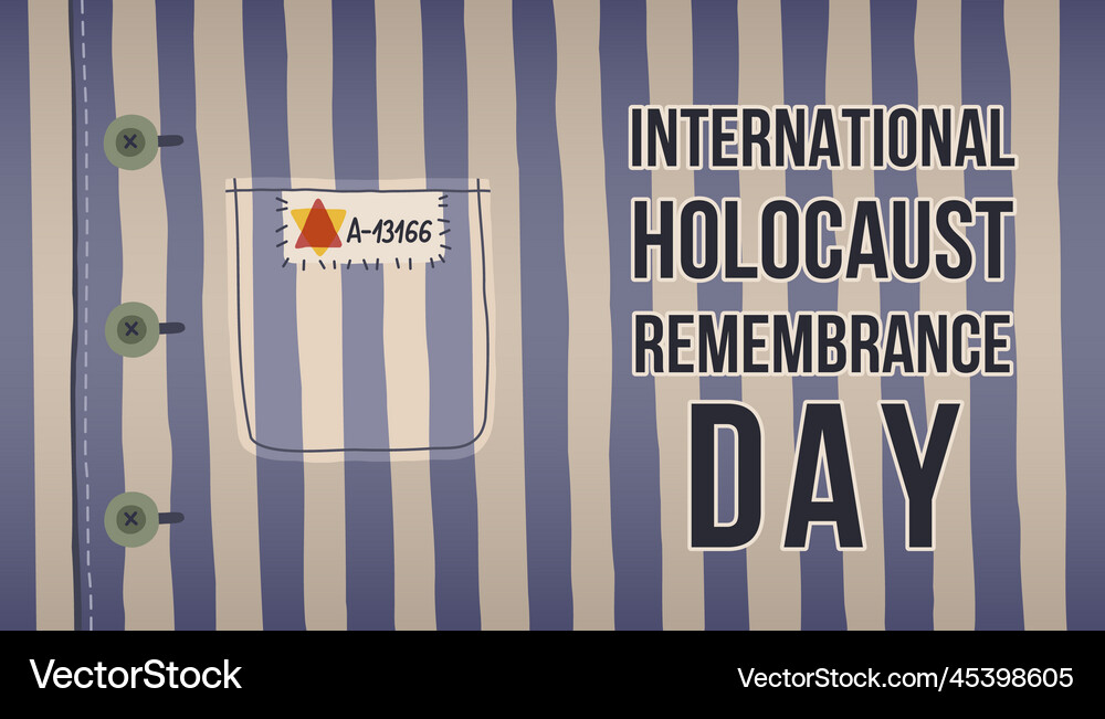 International holocaust remembrance day Royalty Free Vector