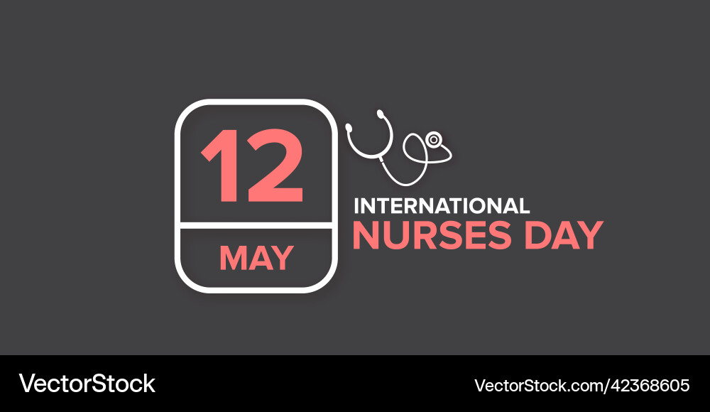 International nurses day horizontal banner Vector Image