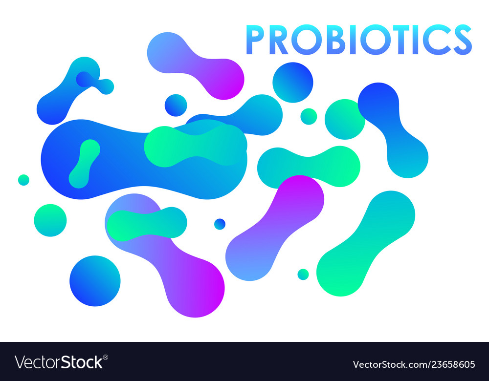 Probiotics Bacteria Eps10 Royalty Free Vector Image