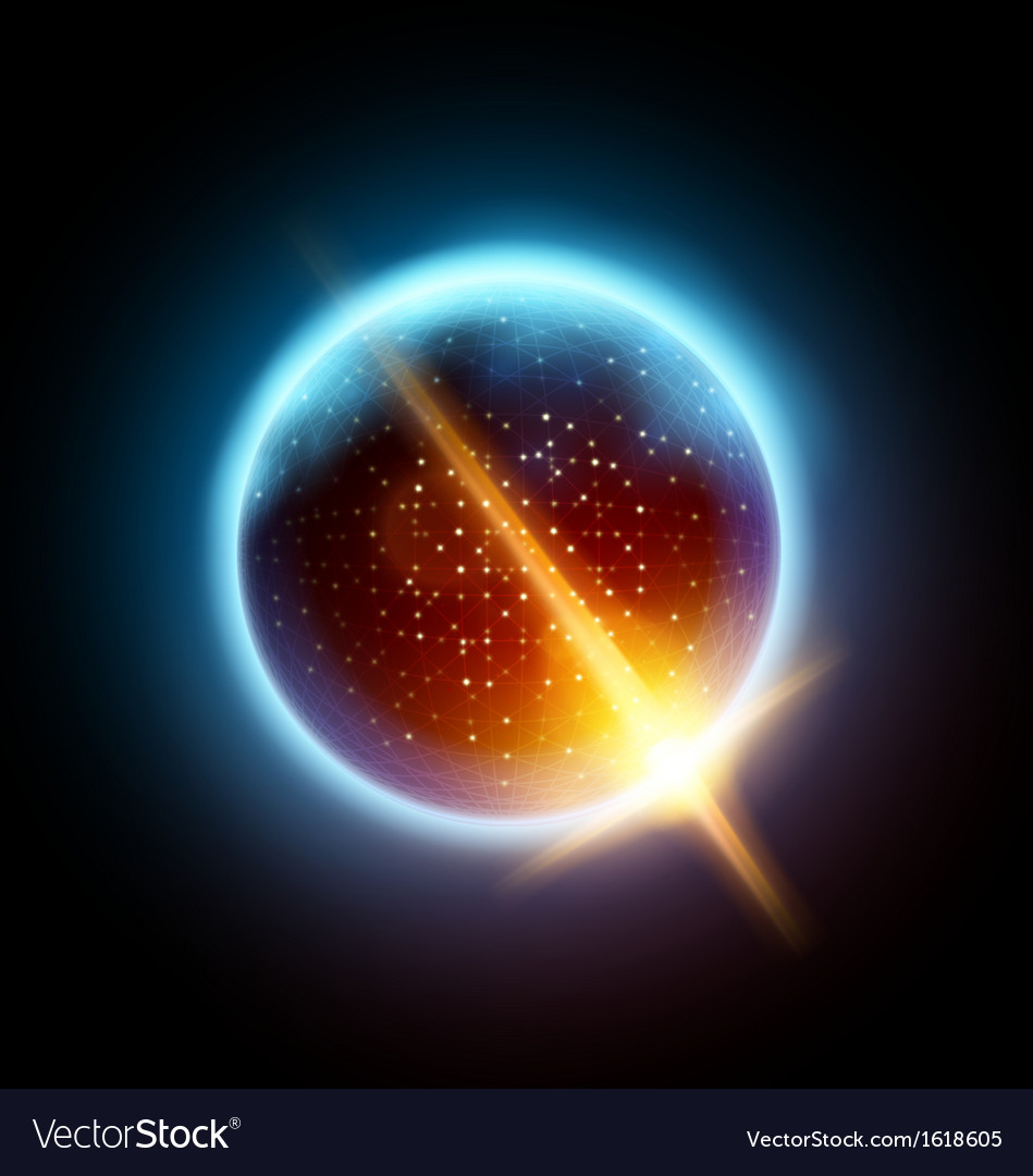 Realistic planet Royalty Free Vector Image - VectorStock