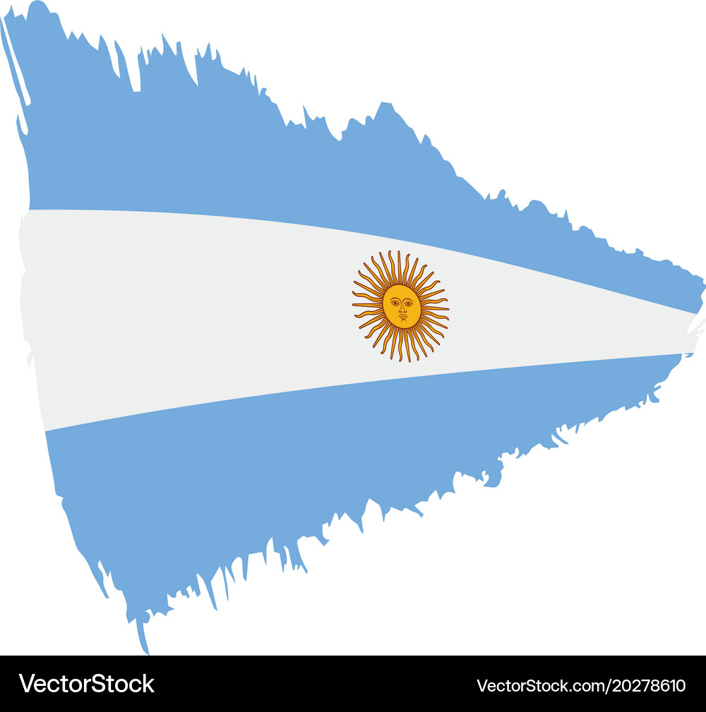 Argentina flag Royalty Free Vector Image - VectorStock