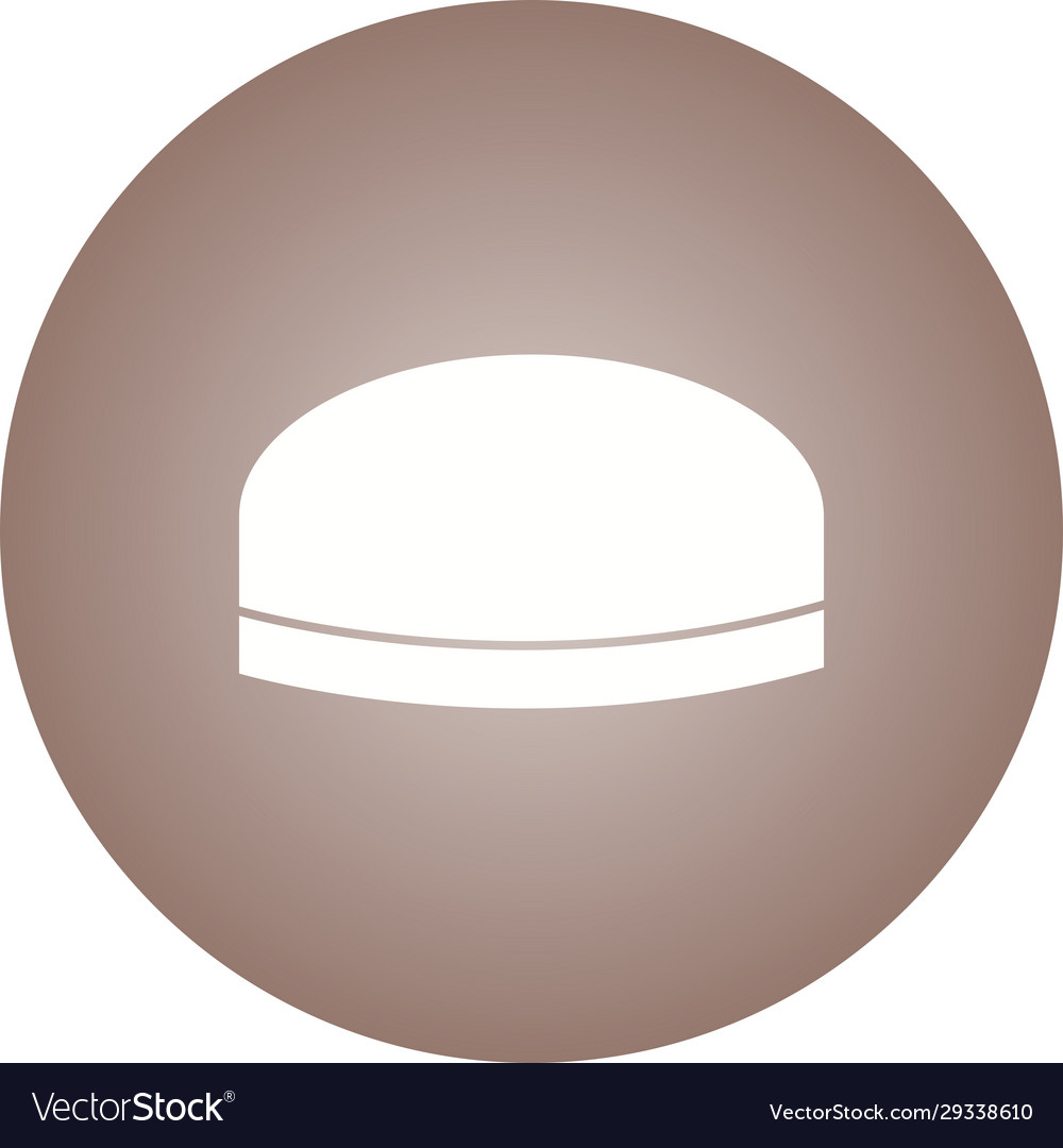 Beautiful cap glyph icon Royalty Free Vector Image