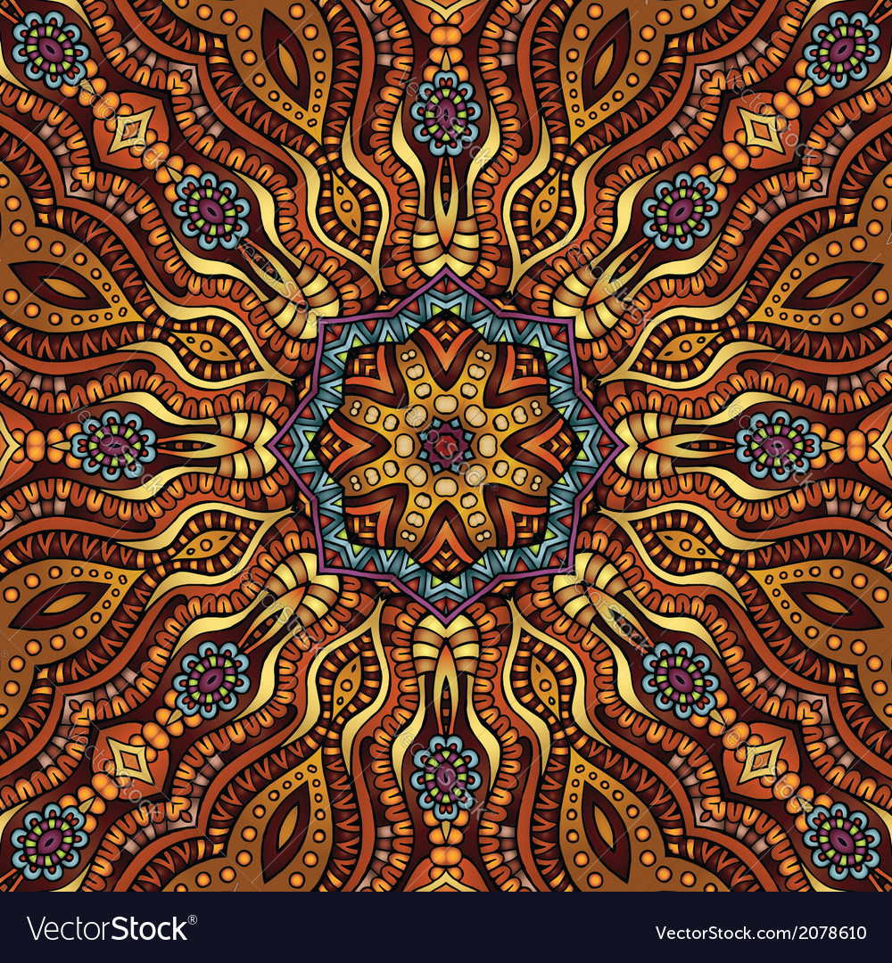 Circle decorative pattern Royalty Free Vector Image