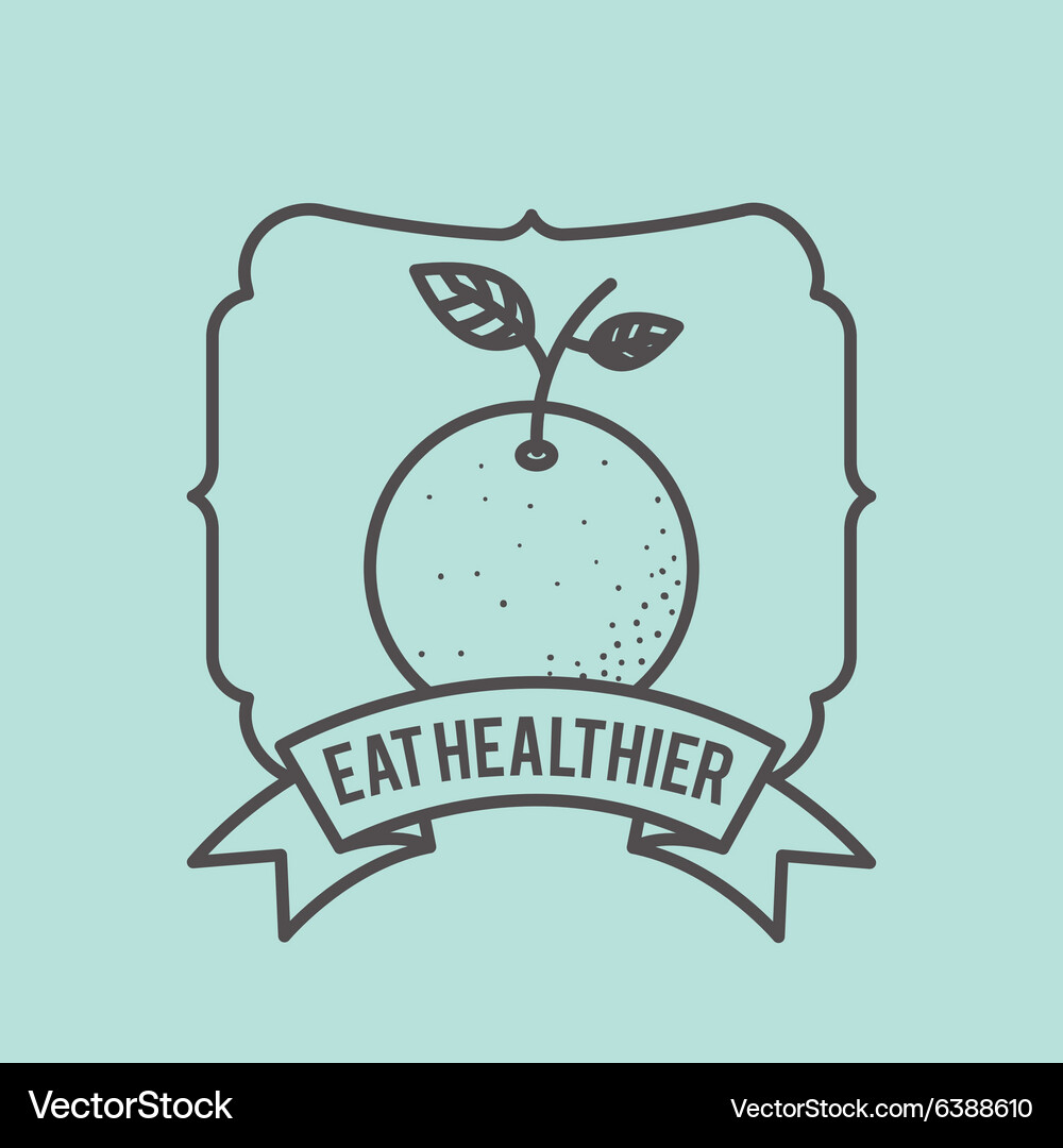 Eat healthier design Royalty Free Vector Image
