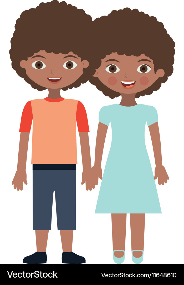 Isolated couple cartoon design Royalty Free Vector Image