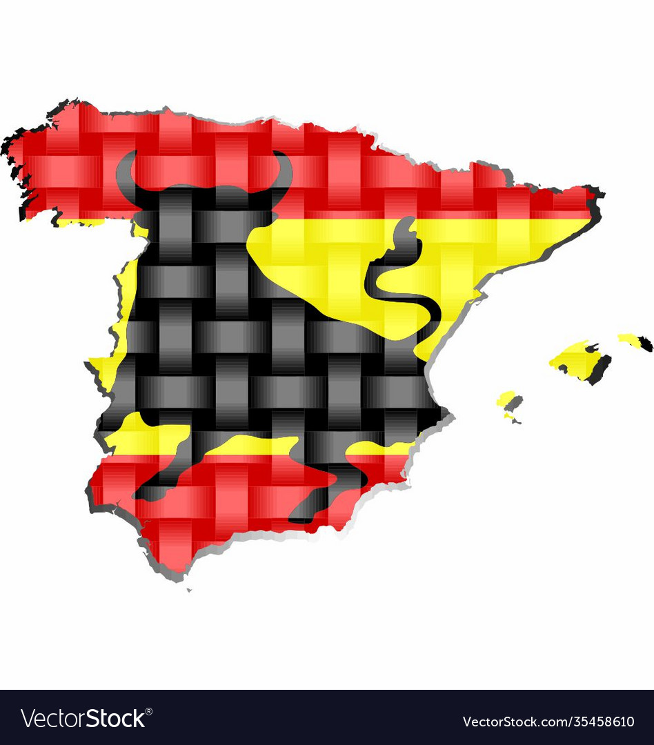 Spain map Royalty Free Vector Image - VectorStock